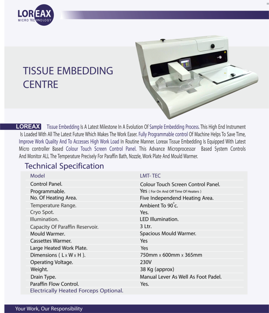 Tissue Embedding Station - loreaxmicrotechnology.com